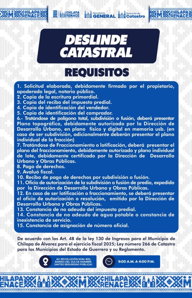 Catastro - Ayuntamiento de Chilapa de Álvarez